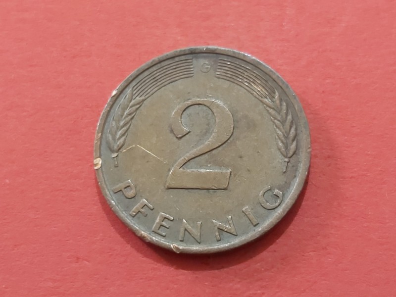 Nemačka - 2 pfennig 1977 god G