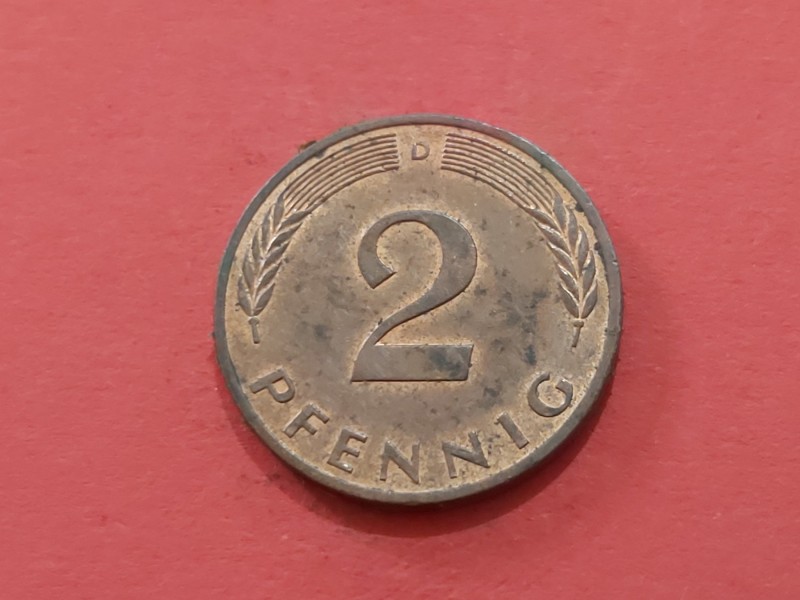 Nemačka - 2 pfennig 1979 god D