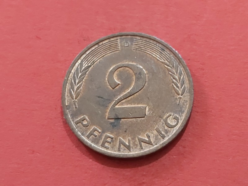 Nemačka - 2 pfennig 1980 god D