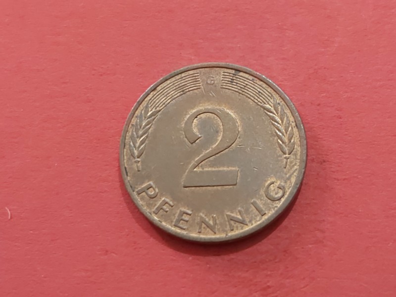 Nemačka - 2 pfennig 1980 god G