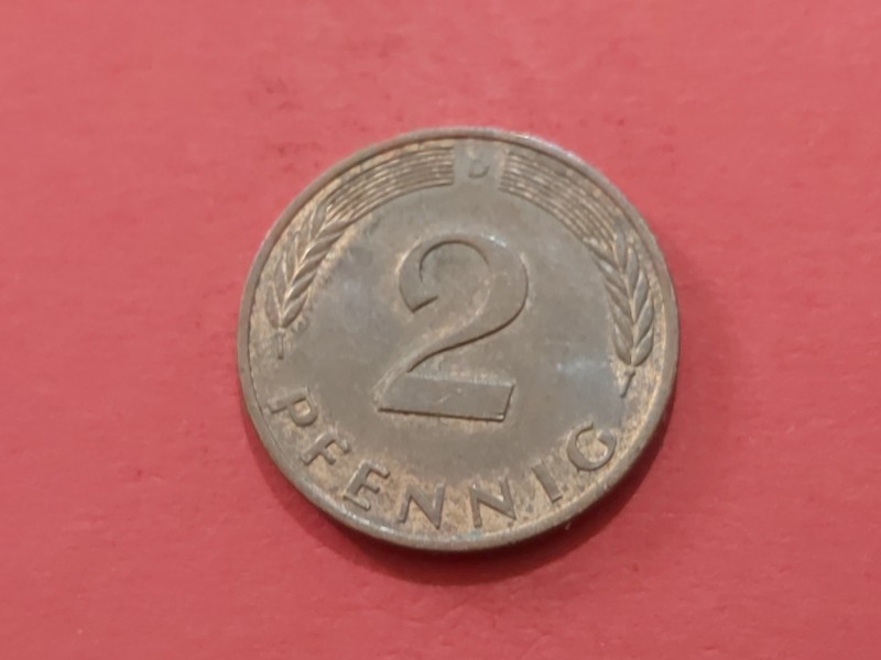 Nemačka - 2 pfennig 1982 god D