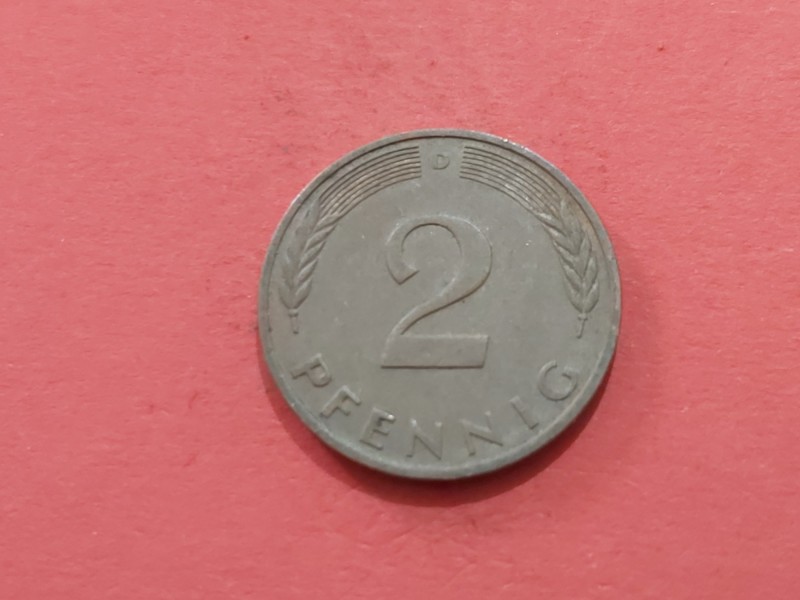 Nemačka - 2 pfennig 1983 god D