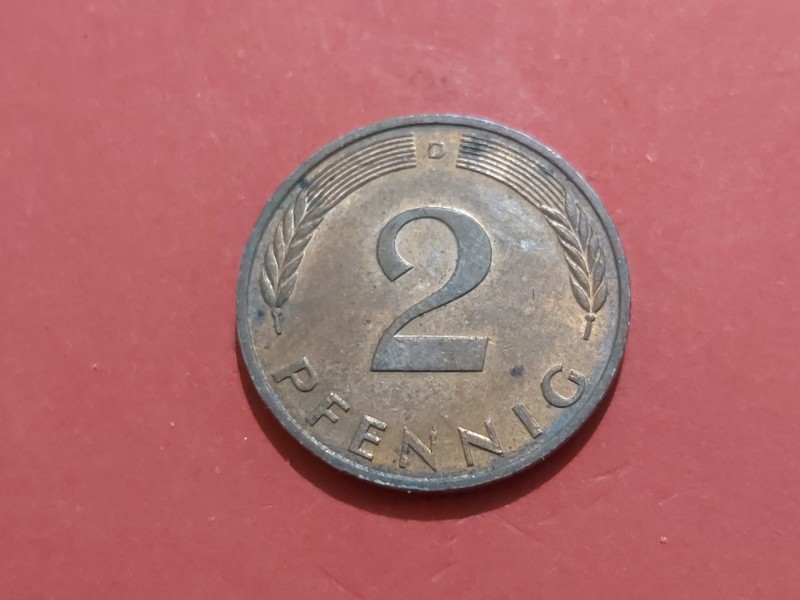 Nemačka - 2 pfennig 1985 god D