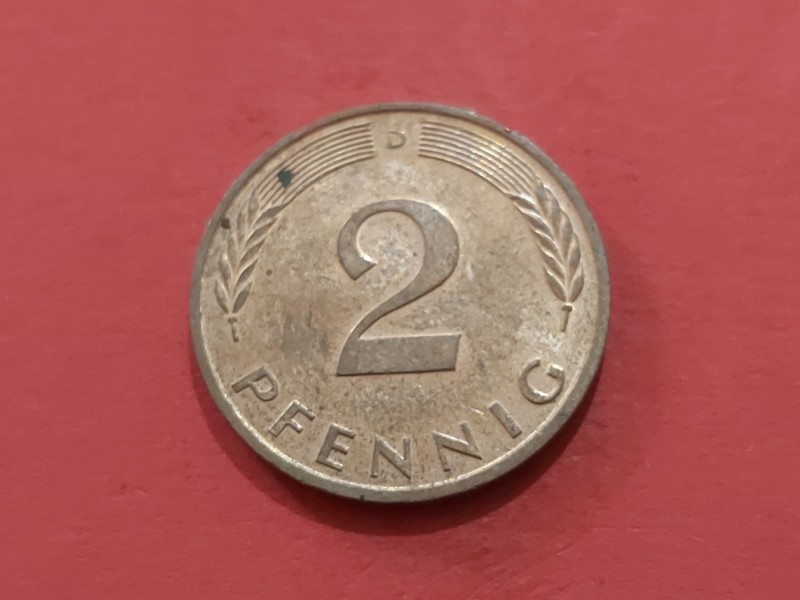 Nemačka - 2 pfennig 1986 god D