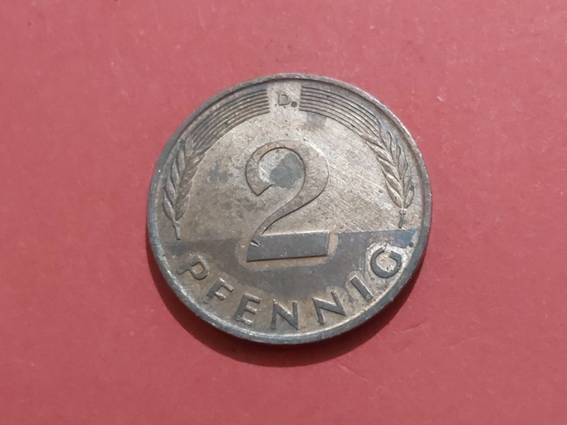 Nemačka - 2 pfennig 1988 god D