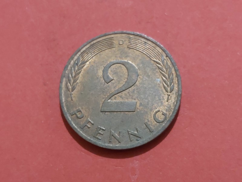 Nemačka - 2 pfennig 1990 god D