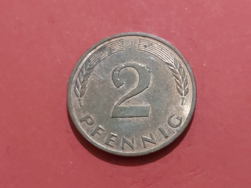 Nemačka - 2 pfennig 1992 god J