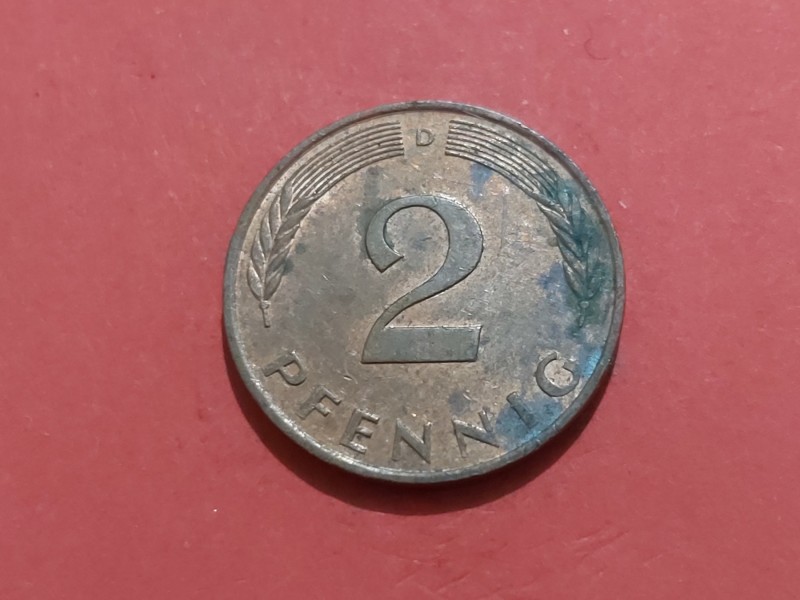 Nemačka - 2 pfennig 1994 god D