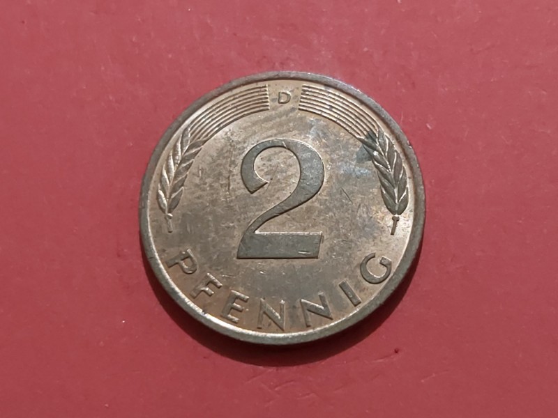 Nemačka - 2 pfennig 1995 god D