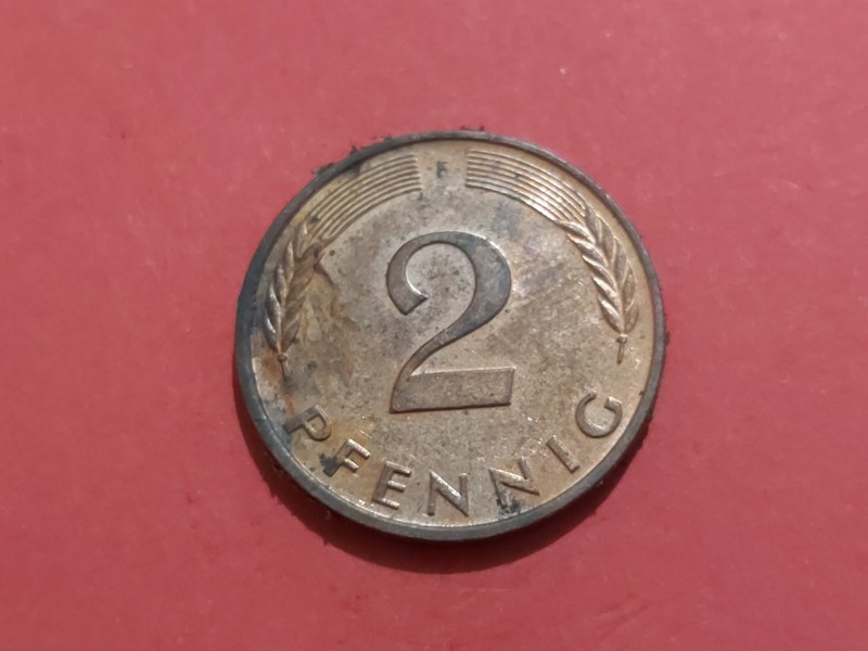 Nemačka - 2 pfennig 1996 god F