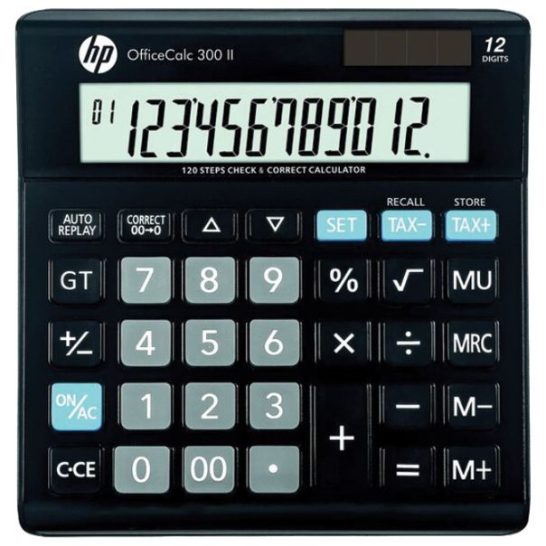 FELLOWES Komercijalni kalkulator 12 mesta HP-OC 300II/INT BX crni