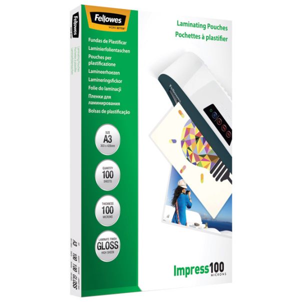 FELLOWES Folija za plastificiranje 100my A3 sjajna pk100 5351205