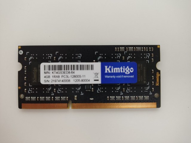 Laptop memorija DDR3L 4GB Kimtigo