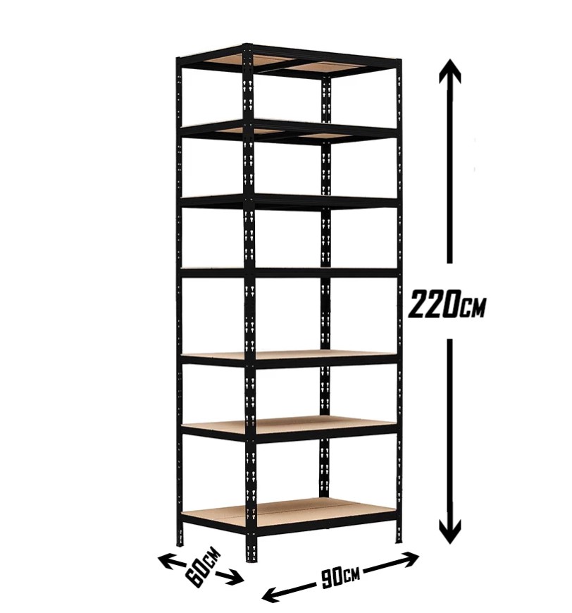 Polica montažna 220x90x60cm 1225kg Sedam Nivoa