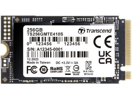 TRANSCEND 256GB M.2 2242 (TS256GMTE410S) PCIE GEN4X4 NVME SSD DISK