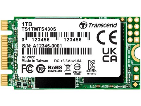 TRANSCEND 1TB M.2 2242 (TS1TMTS430S) SSD DISK