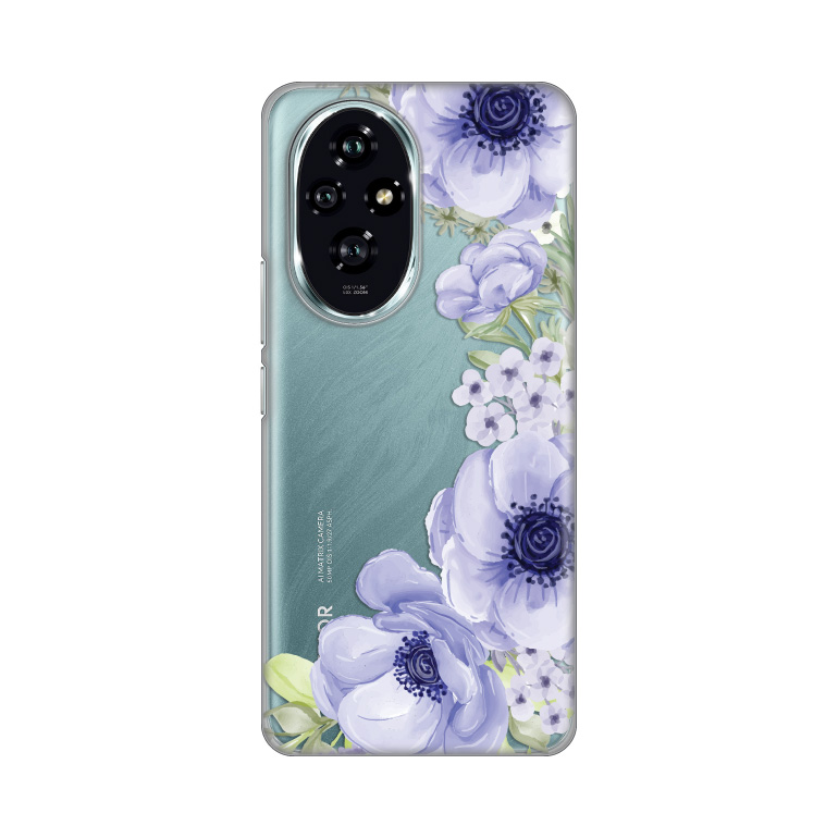 Maska Silikonska Print Skin za Honor 200 Blue Roses