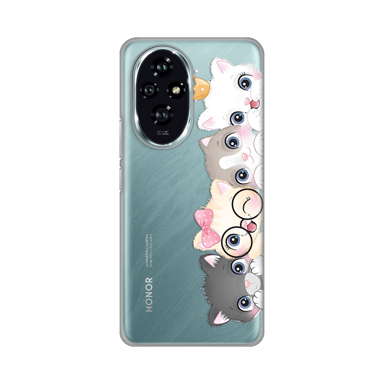 Maska Silikonska Print Skin za Honor 200 Cats