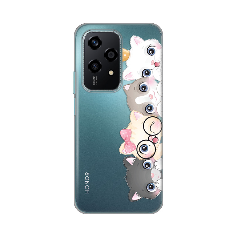 Maska Silikonska Print Skin za Honor 200 Lite Cats