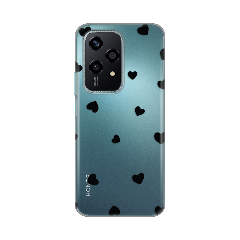 Maska Silikonska Print Skin za Honor 200 Lite Hearts