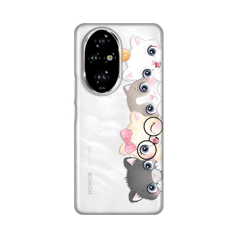 Maska Silikonska Print Skin za Honor 200 Pro Cats