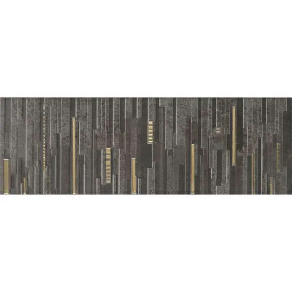 Wonder Single Anthracite Gold II 30x90cm