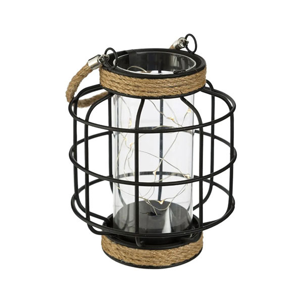 Fenjer 14.5×17.5cm metal/staklo crna (161597)