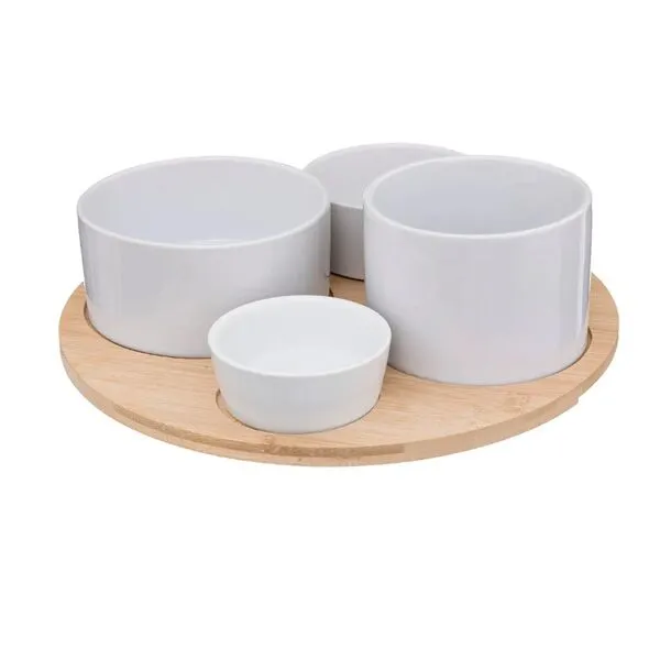 Set za posluživanje x5 porcelan bambus (188411)