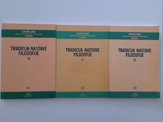 Tradicija nastave filozofije IV-VI, časopis ARHE