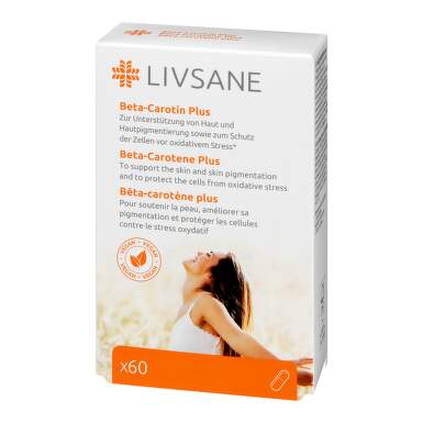 Livsane Beta-karoten plus 60 kapsula