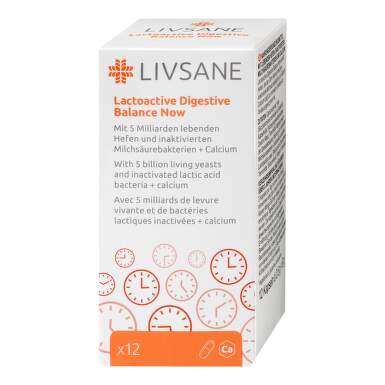 LIVSANE Lactoactive Digestive Balance Now 12 kapsula