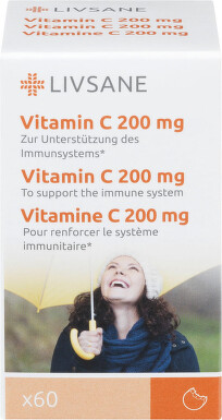 Livsane Vitamin C tablete za žvakanje 200mg, 60 komada