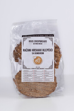 Deus Crispbreads Ražani hlepčići sa đumbirom 200g