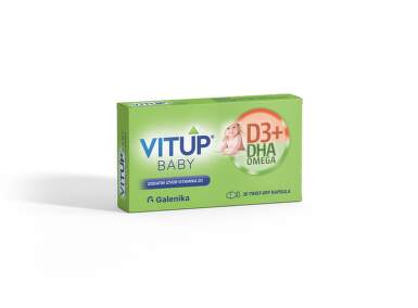 VitUp D3+ DHA omega baby, 30 twist-off kapsula