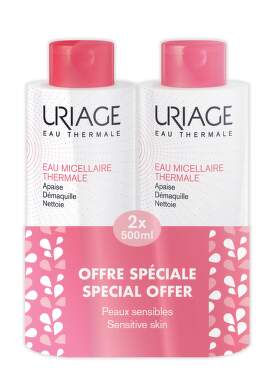 Uriage Micelarna voda roze, 2x500 ml