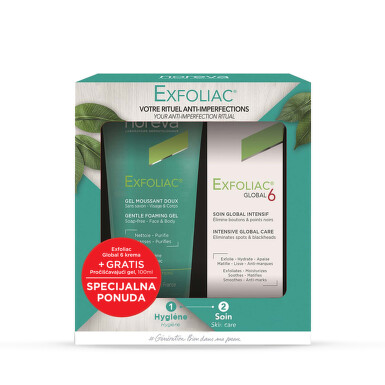 Noreva Exfoliac Global 6 30 ml + Pročišćavajuci gel 100 ml Gratis