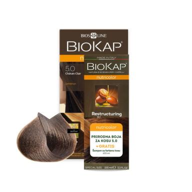 Biokap Nutricolor 5.0 + Šampon za farbanu kosu GRATIS