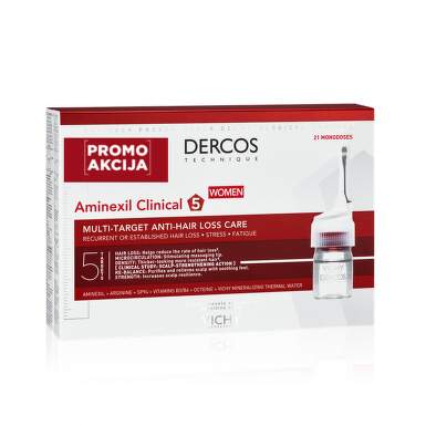 Vichy Dercos Aminexil ampule za žene 21 ampula Promo