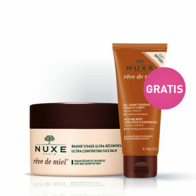 Nuxe Huile de Miele Baume Visage balzam za lice 50 ml + Gel za čišćenje lica 100 ml Gratis