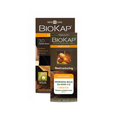 Biokap Nutricolor 3.0 + Šampon za farbanu kosu GRATIS