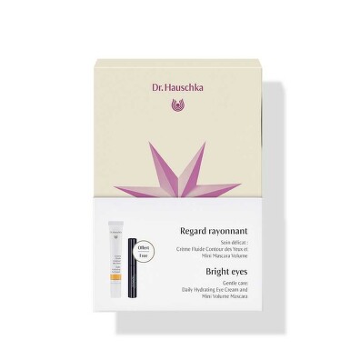 Dr. Hauschka Set Hidrantna dnevna krema za područje oko očiju, 12.5 ml + mini Maskara za volumen GRATIS