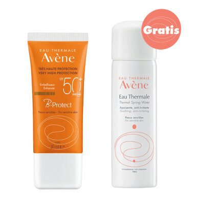 Avene Sun B-Protect SPF 50, 30 ml + Avene Termalna Voda, 50 ml GRATIS