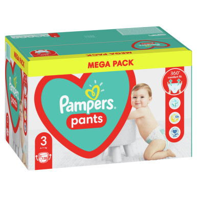 Pampers Pants MB 3 Midi pelene, 128 komada