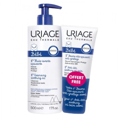 Uriage Bebe Uljana kupka 500 ml + Balzam 200 ml