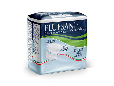 Flufsan dnevne pelene standard L (preko 70kg)