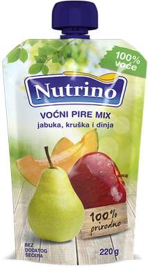 Nutrino Voćni pire jabuka, kruška i dinja, 220 g