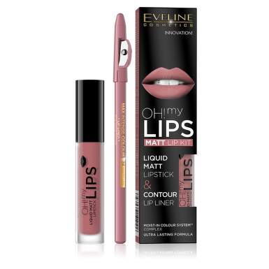 Eveline OH My Lips Liquid Matt Lipstik&Lip Liner 07