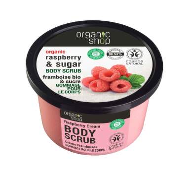 Organic Shop Body Scrub Raspberry Cream 250 ml