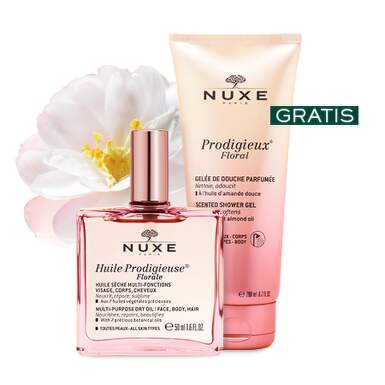 Nuxe Huile Prodigieuse Florale 50 ml + Prodigieux Floral Gel za tusiranje 200 ml gratis