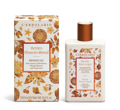 Lerbolario Berries Flowers Wood gel za tuširanje, 250 ml